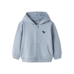 name it Hoodie mit Rei&szlig;verschluss in Blue Fog | Gr.: 80