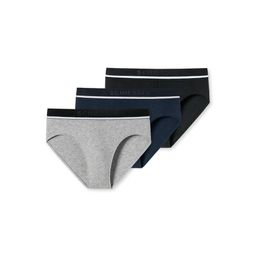 Schiesser Panty male size S Cobalt blue / Grey / Black / White