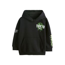 next Sweatshirt Jungen Gr&ouml;&szlig;e 116 grasgr&uuml;n / schwarz / wei&szlig;