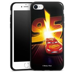 DeinDesign iPhone 8 Handy Slim Case extra d&uuml;nn Silikon Handyh&uuml;lle schwarz H&uuml;lle Official Licensed Product Cars Lightning Mcqueen 95 Silikon Slim Case