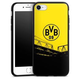 DeinDesign iPhone SE (2020) Handy Slim Case extra d&uuml;nn Silikon Handyh&uuml;lle schwarz H&uuml;lle Merchandise Bvb Borussia Dortmund Silikon Slim Case