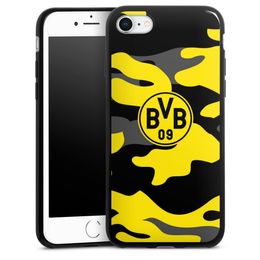 DeinDesign iPhone SE (2022) Handy Slim Case extra d&uuml;nn Silikon Handyh&uuml;lle schwarz H&uuml;lle Borussia Dortmund Merchandise Bvb Silikon Slim Case