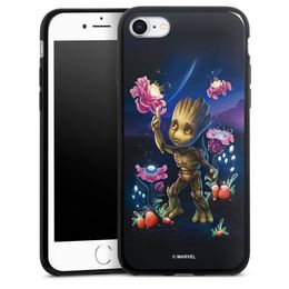 DeinDesign iPhone SE (2022) Handy Slim Case extra d&uuml;nn Silikon Handyh&uuml;lle schwarz H&uuml;lle Baby Groot Marvel Guardians Of The Galaxy Silikon Slim Case