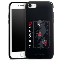 DeinDesign iPhone SE (2020) Handy Slim Case extra d&uuml;nn Silikon Handyh&uuml;lle schwarz H&uuml;lle Official Licensed Product Naruto Shippuden Itachi Uchiha Silikon Slim 