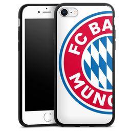 DeinDesign iPhone SE (2022) Handy Slim Case extra d&uuml;nn Silikon Handyh&uuml;lle schwarz H&uuml;lle Logo Fc Bayern M&uuml;nchen Fcb Silikon Slim Case