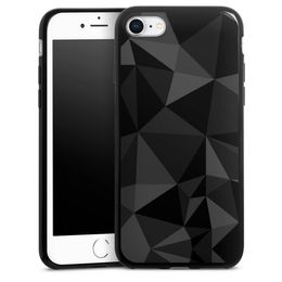 DeinDesign iPhone SE (2022) Handy Slim Case extra d&uuml;nn Silikon Handyh&uuml;lle schwarz H&uuml;lle Abstract Muster Geometric Silikon Slim Case