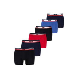 Levi's Levi ́s Boxershort 6er Pack in Schwarz/Rot/Blau | Gr.: L