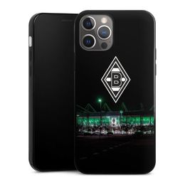 DeinDesign iPhone 12 Pro Handy Slim Case extra d&uuml;nn Silikon Handyh&uuml;lle schwarz H&uuml;lle Borussia M&ouml;nchengladbach Official Licensed Product Stadium Silikon Slim Case