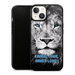 DeinDesign iPhone 14 Handy Silikon H&uuml;lle Case schwarz Handyh&uuml;lle Official Licensed Product Tsv 1860 M&uuml;nchen Lion