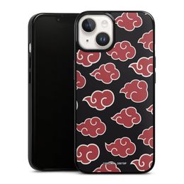 DeinDesign iPhone 14 Handy Silikon H&uuml;lle Case schwarz Handyh&uuml;lle Naruto Shippuden Pattern Akatsuki