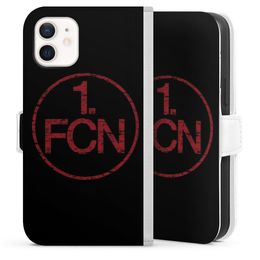 DeinDesign iPhone 12 mini Handy Klapph&uuml;lle Handyh&uuml;lle aus Kunst Leder wei&szlig; Flip Case Merchandise Sideflip mit Lasche