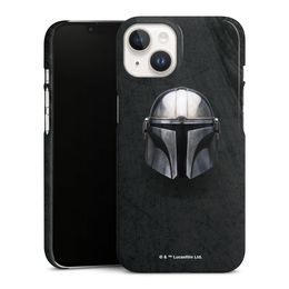DeinDesign iPhone 14 Handy Premium Case Smartphone Handyh&uuml;lle Schutzh&uuml;lle gl&auml;nzend Star Wars Official Licensed Product The Mandalorian Premium Case