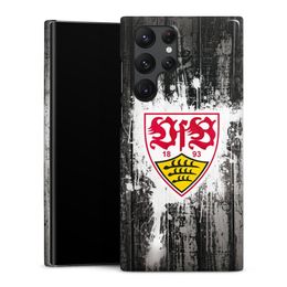 DeinDesign Galaxy S22 Ultra Handy Premium Case Smartphone Handyh&uuml;lle Schutzh&uuml;lle gl&auml;nzend Official Licensed Product Vfb Stuttgart Bundesliga Premium Case
