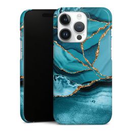 DeinDesign iPhone 14 Pro Handy Premium Case Smartphone Handyh&uuml;lle Schutzh&uuml;lle gl&auml;nzend Marble Gemstone Glitzer Premium Case