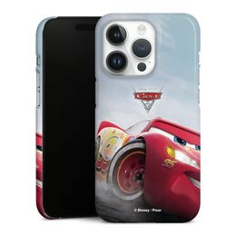 DeinDesign iPhone 14 Pro Handy Premium Case Smartphone Handyh&uuml;lle Schutzh&uuml;lle gl&auml;nzend Lightning Mcqueen 95 Official Licensed Product Cars Premium Case