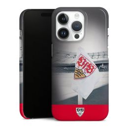 DeinDesign iPhone 14 Pro Handy Premium Case Smartphone Handyh&uuml;lle Schutzh&uuml;lle gl&auml;nzend Vfb Stuttgart Bundesliga Official Licensed Product Premium Case