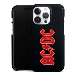 DeinDesign iPhone 14 Pro Handy Premium Case Smartphone Handyh&uuml;lle Schutzh&uuml;lle gl&auml;nzend Official Licensed Product Acdc Logo Premium Case