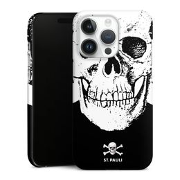 DeinDesign iPhone 14 Pro Handy Premium Case Smartphone Handyh&uuml;lle Schutzh&uuml;lle gl&auml;nzend Totenkopf Fc St. Pauli Official Licensed Product Premium Case