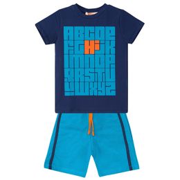 Denokids Set 'Alphabet' boy size 140 Navy / Sky blue / Orange