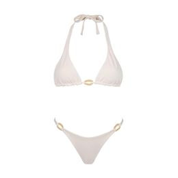 Acuarela Brand Bikini 'Capri Halter' female size S Off white