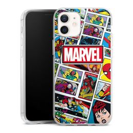 DeinDesign iPhone 12 Handy Silikon H&uuml;lle Case transparent Handyh&uuml;lle Muster Comic Marvel Silikon Case