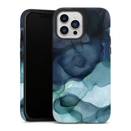 DeinDesign iPhone 13 Pro Max Handy Panzer Handyh&uuml;lle robuste Outdoor H&uuml;lle Schutzh&uuml;lle matt Water Colour Muster Texture Tough Case