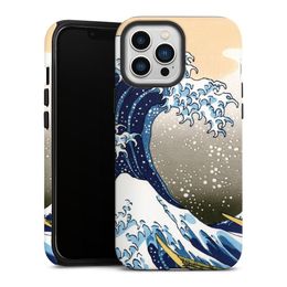 DeinDesign iPhone 13 Pro Max Handy Panzer Handyh&uuml;lle robuste Outdoor H&uuml;lle Schutzh&uuml;lle matt Katsushika Hokusai Die Gro&szlig;e Welle Vor Kanagawa Kunst Tough Case