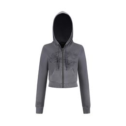 Ed Hardy Sweatjacke Damen Gr&ouml;&szlig;e M grau