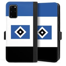 DeinDesign Galaxy S20 Plus 5G Handy Klapph&uuml;lle Handyh&uuml;lle aus Kunst Leder schwarz Flip Case Hamburger Sv Bundesliga Official Licensed Product Sideflip mit Lasche