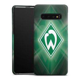 DeinDesign Galaxy S10 Handy Premium Case Smartphone Handyh&uuml;lle Schutzh&uuml;lle matt Sv Werder Bremen Coat Of Arms Official Licensed Product Premium Case
