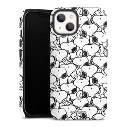 DeinDesign iPhone 13 Handy Panzer Handyh&uuml;lle robuste Outdoor H&uuml;lle Schutzh&uuml;lle matt Peanuts Snoopy Muster Tough Case