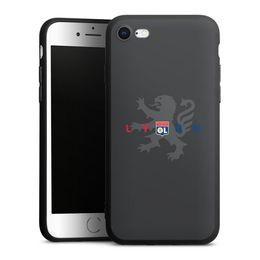 DeinDesign iPhone SE (2022) Handy Premium Silikon H&uuml;lle Handyh&uuml;lle schwarz Case Olympique Lyonnais Olympique Lyon Ol Silikon Premium Case