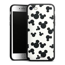 DeinDesign iPhone SE (2022) Handy Premium Silikon H&uuml;lle Handyh&uuml;lle schwarz Case Mickey Mouse Official Licensed Product Disney Silikon Premium Case
