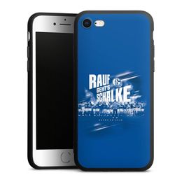 DeinDesign iPhone SE (2022) Handy Premium Silikon H&uuml;lle Handyh&uuml;lle schwarz Case Official Licensed Product Ascent Fc Schalke 04 Silikon Premium Case