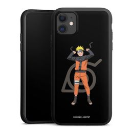 DeinDesign iPhone 11 Handy Premium Silikon H&uuml;lle Handyh&uuml;lle schwarz Case Official Licensed Product Anime Naruto Shippuden Silikon Premium Case