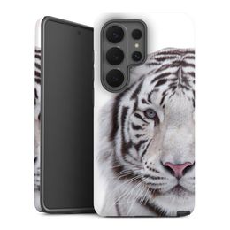 DeinDesign Galaxy S26 Ultra Handy Panzer Handyh&uuml;lle robuste Outdoor H&uuml;lle Schutzh&uuml;lle matt Snow Winter Tiger Tough Case