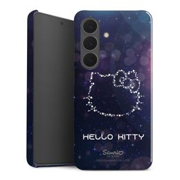 DeinDesign Galaxy S26 Handy Premium Case Smartphone Handyh&uuml;lle Schutzh&uuml;lle gl&auml;nzend Merchandise Hello Kitty Weltall Premium Case