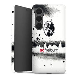 DeinDesign Galaxy S26 Handy Premium Case Smartphone Handyh&uuml;lle Schutzh&uuml;lle gl&auml;nzend Skyline Sc Freiburg Logo Premium Case