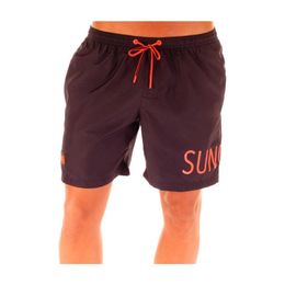 Sundek BS/Badeshorts mit elastischem Bund in Schwarz | Gr.: XXL