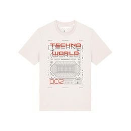 Watapparel T-Shirt 'Technoworld' Herren Gr&ouml;&szlig;e XXXL grau / orangerot / offwhite