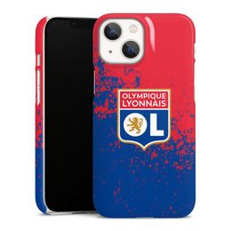 DeinDesign iPhone 13 Mini Handy Premium Case Smartphone Handyh&uuml;lle Schutzh&uuml;lle gl&auml;nzend Ol Olympique Lyonnais Official Licensed Product Premium Case