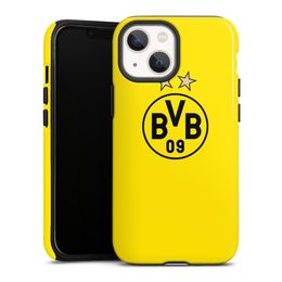 DeinDesign iPhone 13 Mini Handy Panzer Handyh&uuml;lle robuste Outdoor H&uuml;lle Schutzh&uuml;lle gl&auml;nzend Bvb Star Borussia Dortmund Tough Case