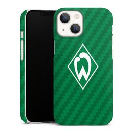 DeinDesign iPhone 13 Mini Handy Premium Case Smartphone Handyh&uuml;lle Schutzh&uuml;lle matt Carbon Official Licensed Product Sv Werder Bremen Premium Case