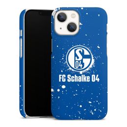 DeinDesign iPhone 13 Mini Handy Premium Case Smartphone Handyh&uuml;lle Schutzh&uuml;lle matt S04 Fc Schalke 04 Logo Premium Case