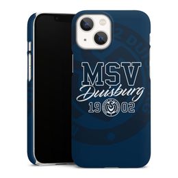 DeinDesign iPhone 13 Mini Handy Premium Case Smartphone Handyh&uuml;lle Schutzh&uuml;lle matt Soccer Merchandise Msv Duisburg Premium Case