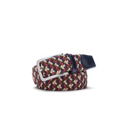 MEYER G&uuml;rtel Herren Gr&ouml;&szlig;e 105 beige / navy / bordeaux
