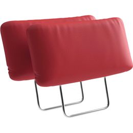 Sit & More Sofa-Kopfst&uuml;tze SIT & MORE, B:50cm H:25cm, rot, Holzwerkstoff, Kopfst&uuml;tzen, "Pamela, Leder, 2 St&uuml;ck, B: 50 cm", verschiedene Farben