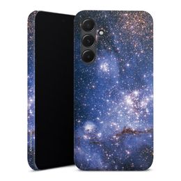 DeinDesign Galaxy A35 5G Handy Premium Case Smartphone Handyh&uuml;lle Schutzh&uuml;lle matt Galaxy Weltall Weltraum Premium Case