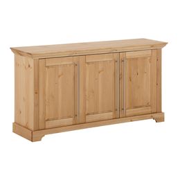 Kommode OTTO HOME, B:132cm H:70cm T:39cm, beige, Massivholz, Wohnzimmer, Sideboards, "Melissa", aus massiver Kiefer, FSC zertifiziert, 3-t&uuml;rig,