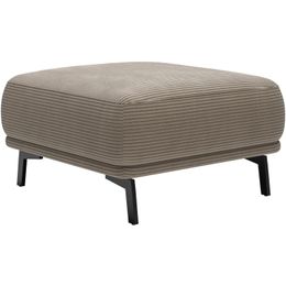 Sch&ouml;ner Wohnen Kollektion Polsterhocker, B:73cm H:43cm T:73cm, beige, SCH&Ouml;NER WOHNEN-KOLLEKTION, 88% Polyester, 12% Polyacryl, Hocker, "Tossa, smarte Erg&auml;nzung f&uuml;r dein